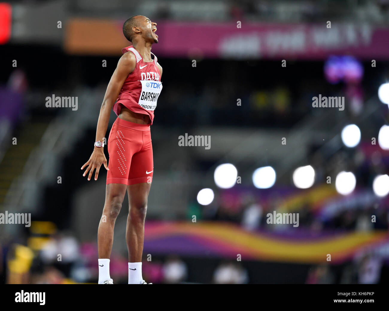 Mutaz Barshim (Qatar). High Jump Gold Medal. IAAF World Championships ...