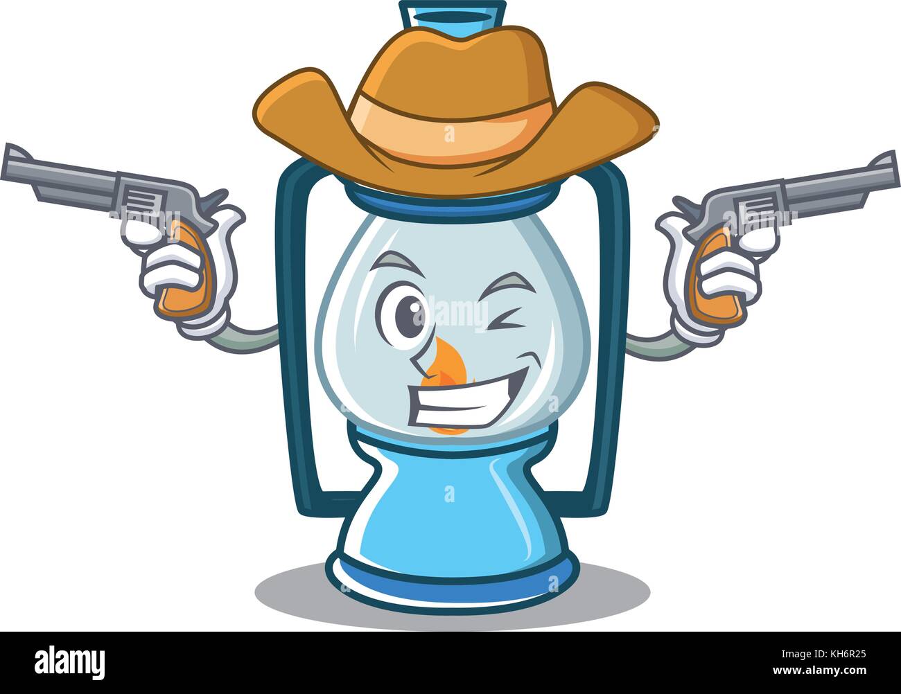 Cowboy lantern character cartoon hi-res stock photography and images ...