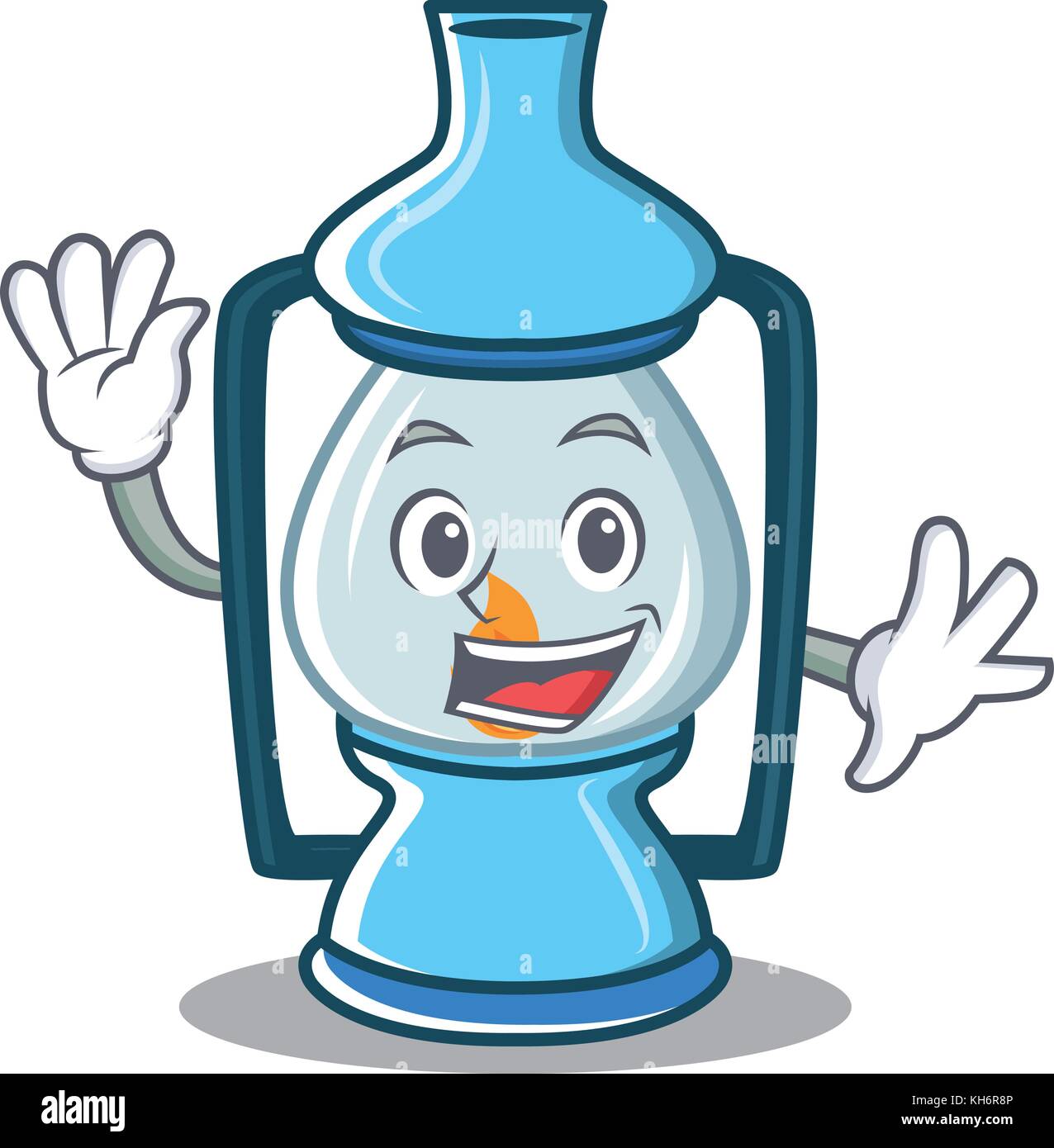Waving lantern character cartoon style Stock Vector Image & Art - Alamy