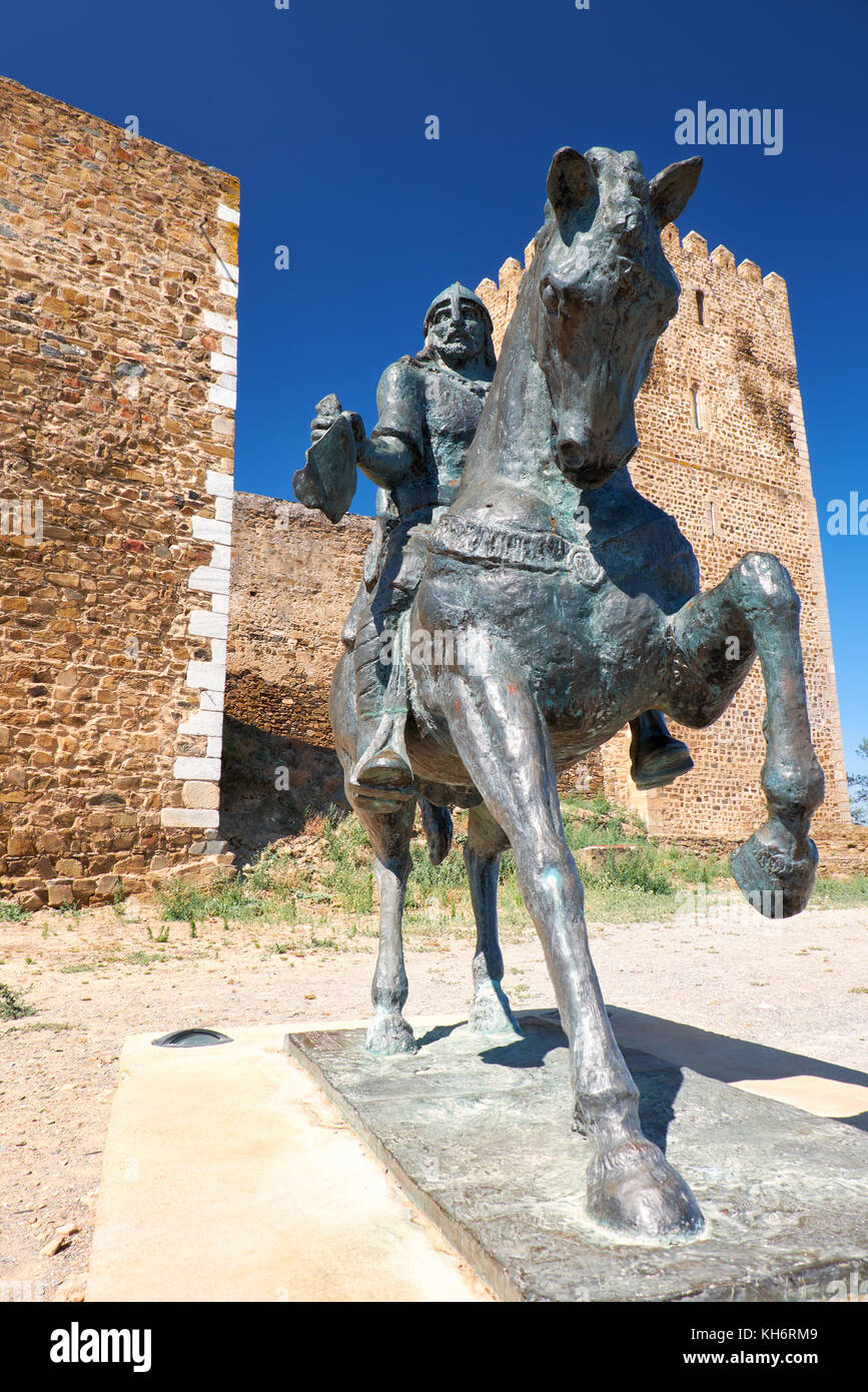 An equestrian statue of Ibn Qasi, the proclaimed political and ...