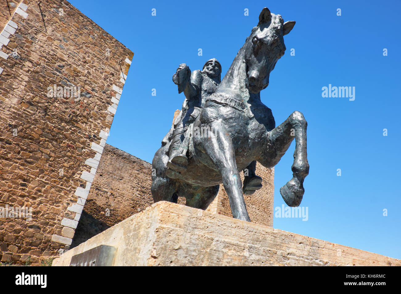 An equestrian statue of Ibn Qasi, the proclaimed political and ...