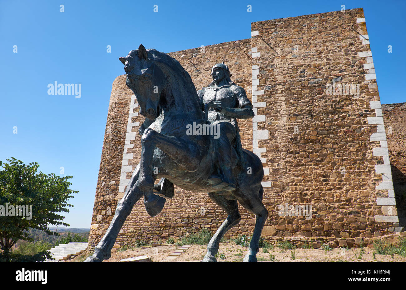 An equestrian statue of Ibn Qasi, the proclaimed political and ...