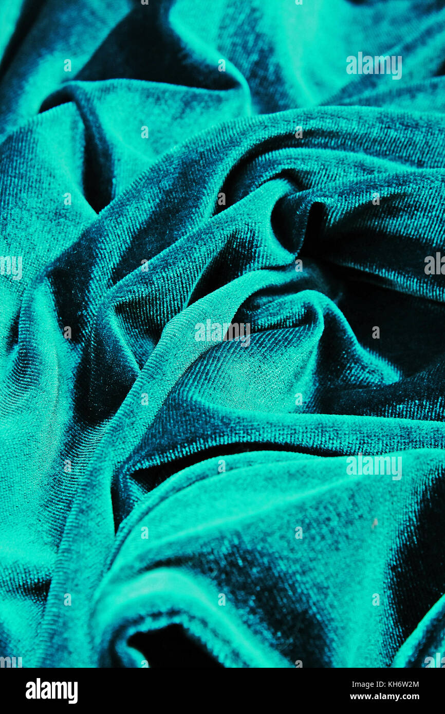 Turquoise green velvet hi-res stock photography and images - Alamy