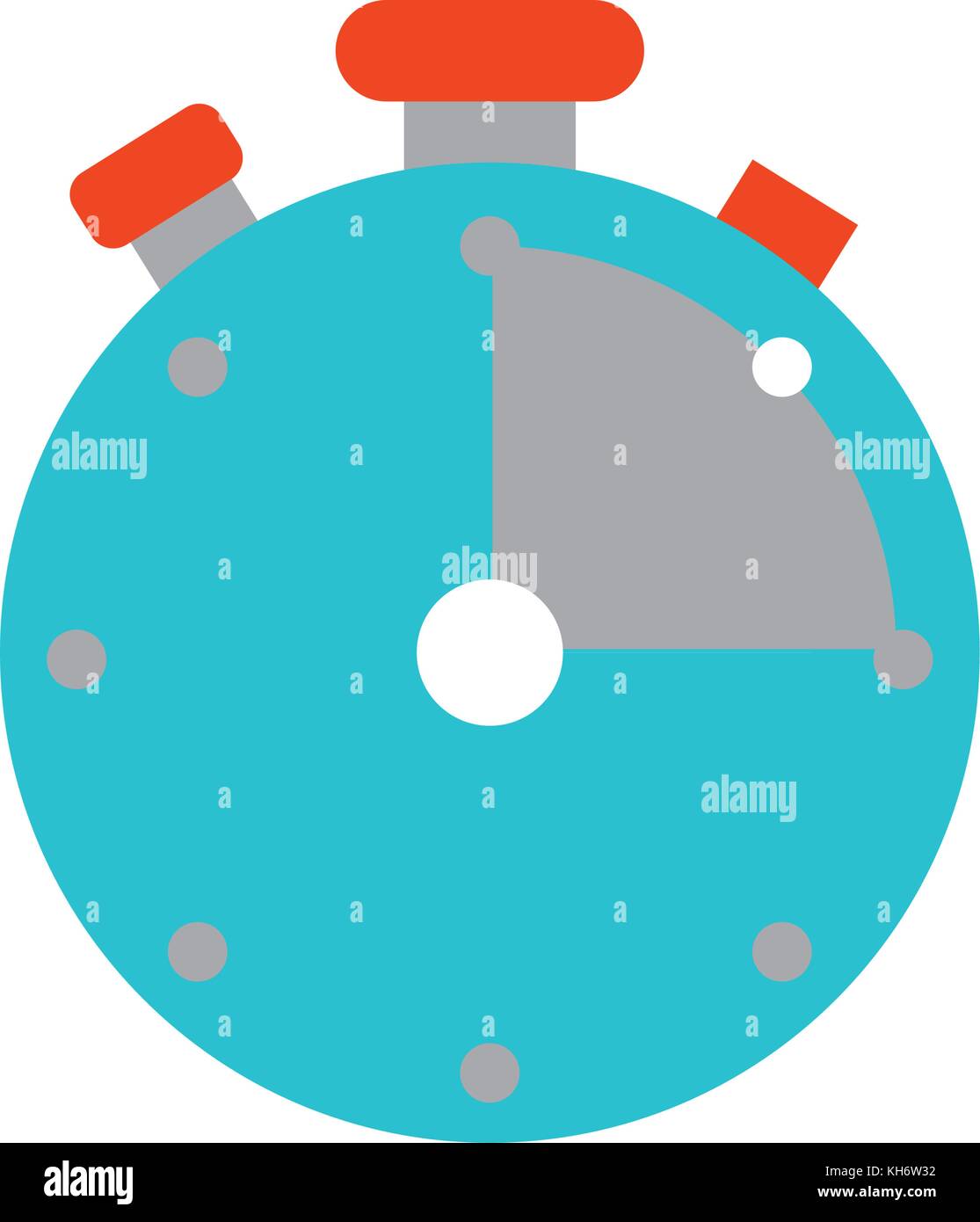 Chronometer of tool time and instrument theme Isolated design Vector ...