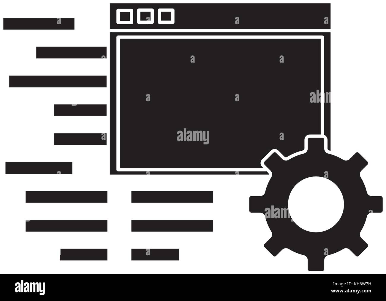 Website of technology internet and media theme Isolated design Vector ...
