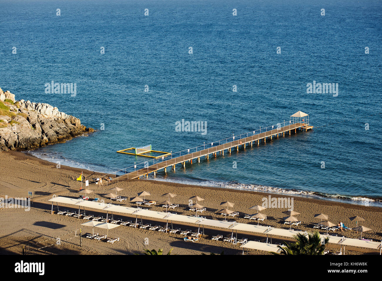 Jetty of Robinson Club Sarigerme Turkey Stock Photo - Alamy