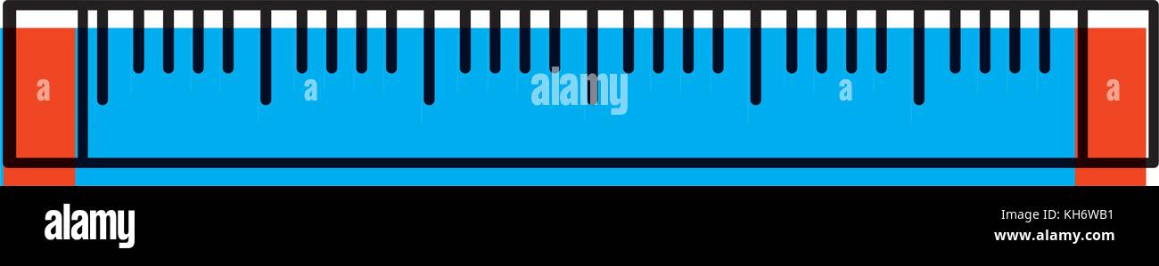 Ruler of instrument tool and measurament theme Isolated design Vector ...
