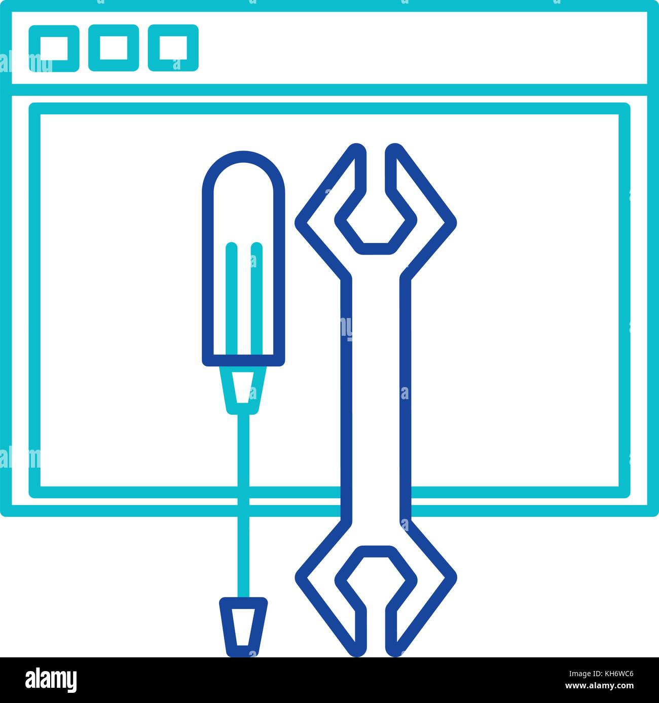 Website of technology internet and media theme Isolated design Vector ...