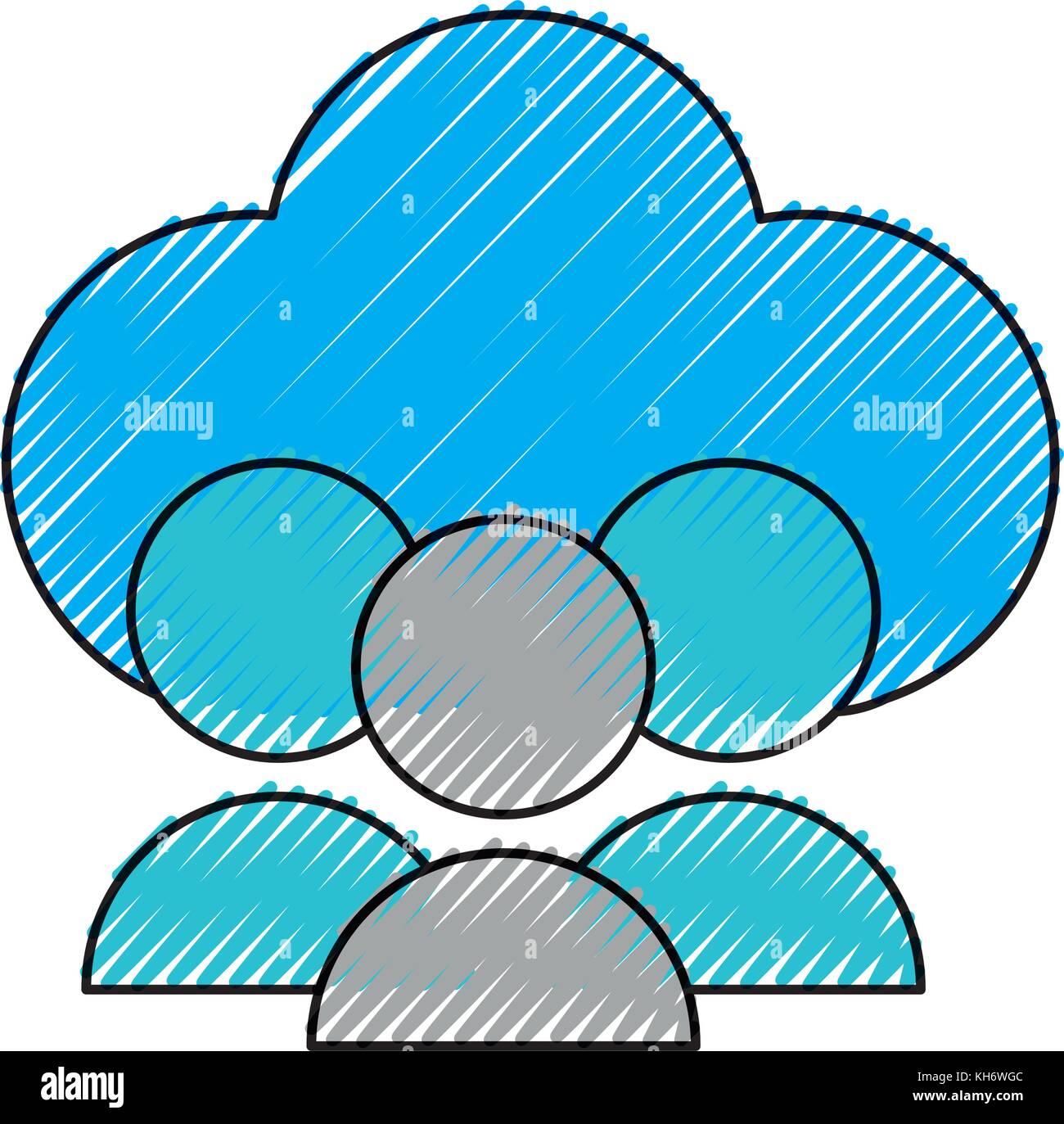 Pictogram of people person and human theme Isolated design Vector ...