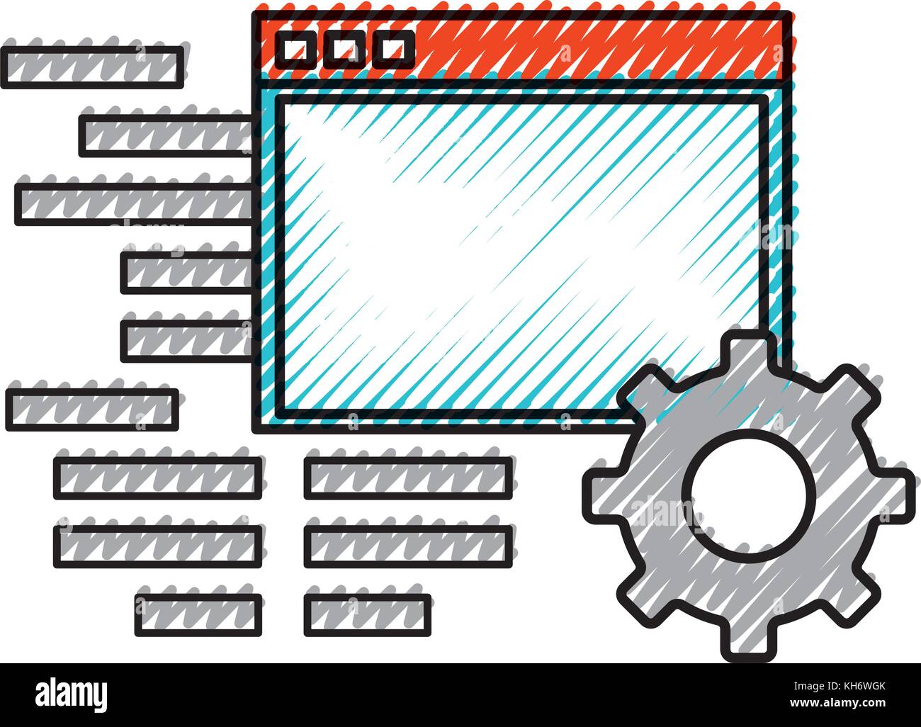 Website of technology internet and media theme Isolated design Vector ...