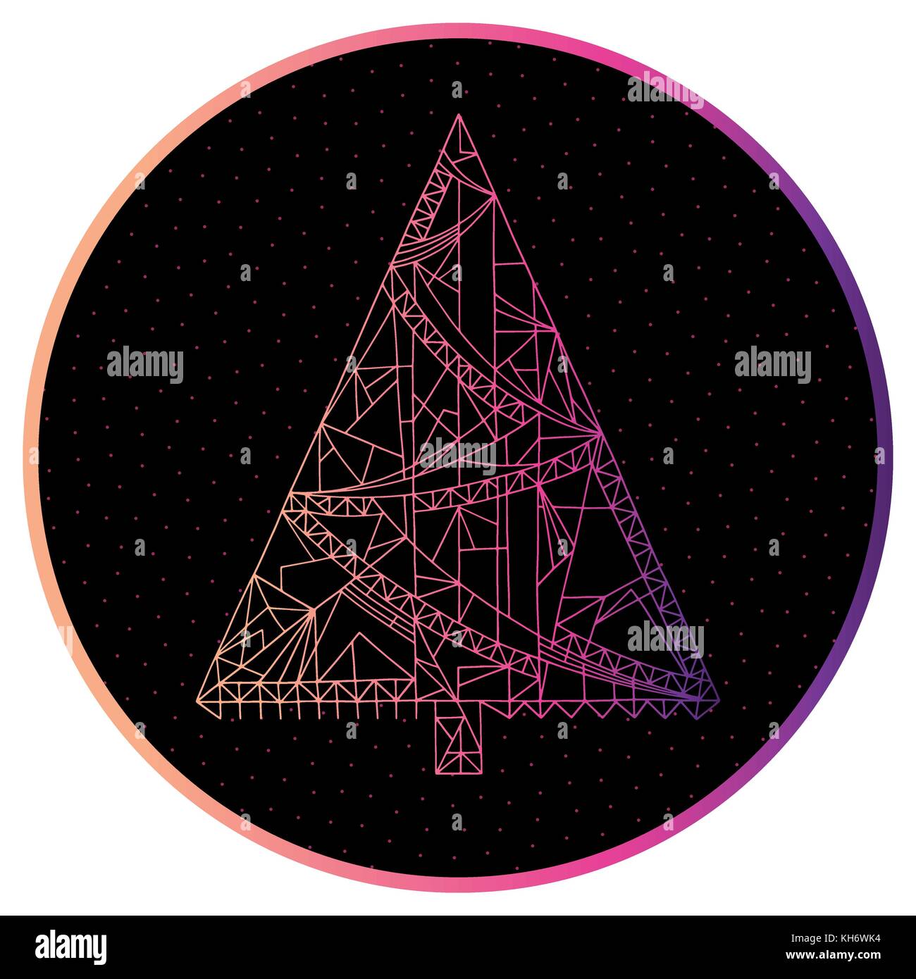 Pink creative christmas tree Cut Out Stock Images & Pictures - Alamy