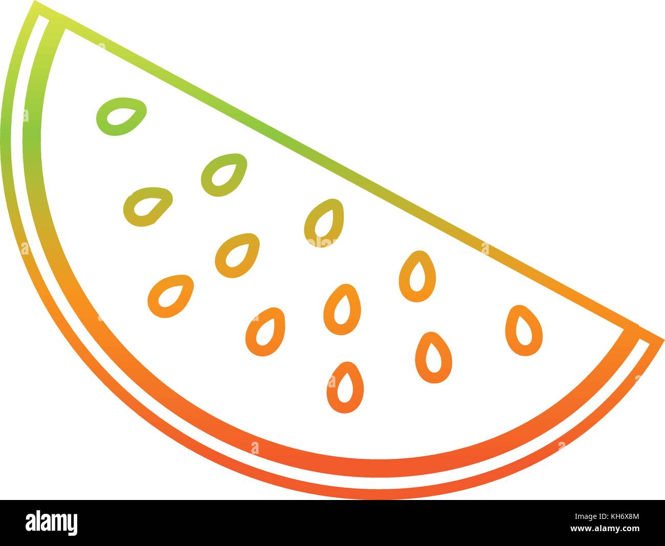 Watermelon of healthy and organic food theme Isolated design Vector ...