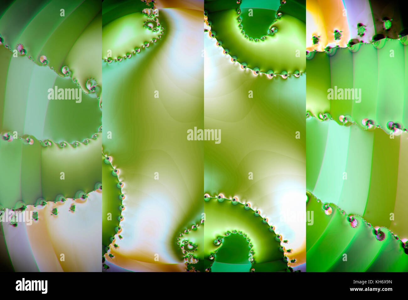 Illustration of a beautiful colored drawing of fractal structures Stock ...