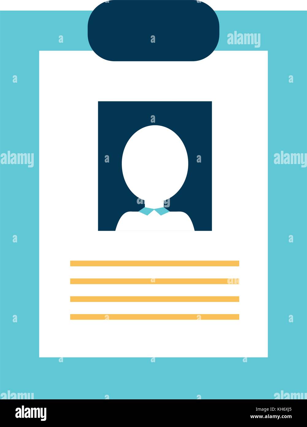 Cv of resume curriculum and work theme Isolated design Vector ...