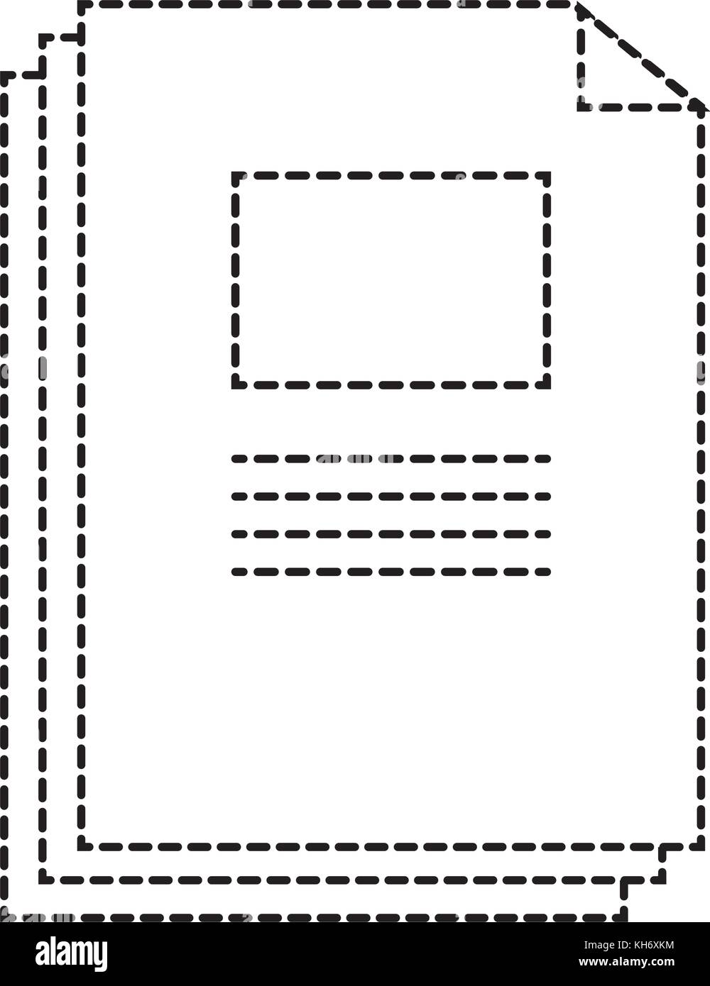 Document of paper data and archive theme Isolated design Vector ...