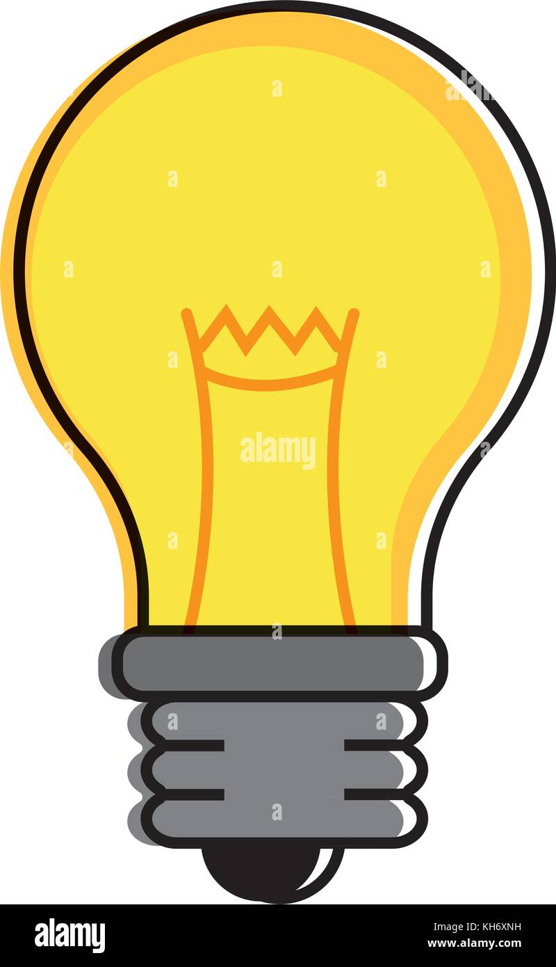 Light bulb of energy power and technology theme Isolated design Vector ...