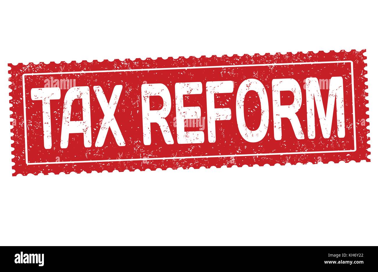 Tax reform grunge rubber stamp on white background, vector illustration ...