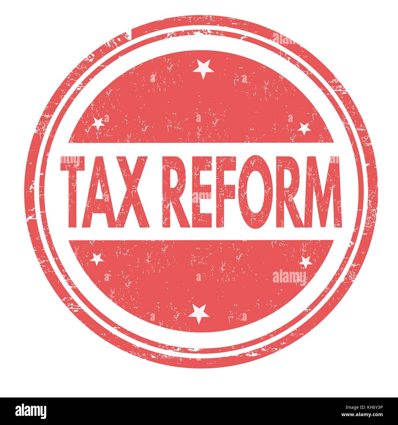 Tax reform grunge rubber stamp on white background, vector illustration ...