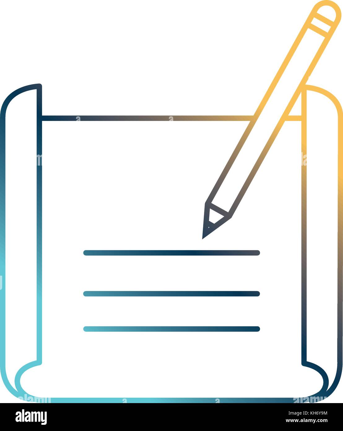 Paper and pencil design Stock Vector Image & Art - Alamy