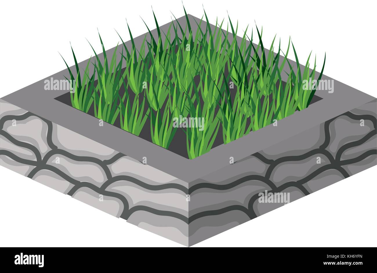Isometric grass design Stock Vector Image & Art - Alamy