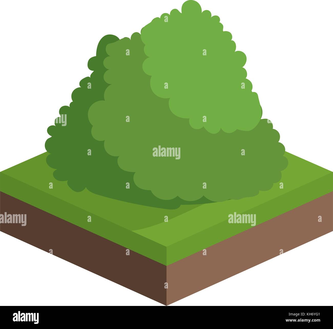 Isometric bush design Stock Vector Image & Art - Alamy