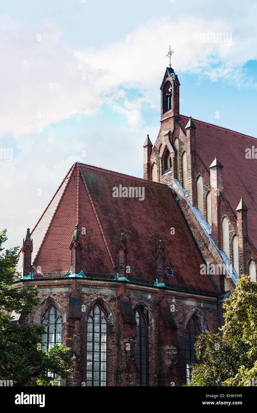 travel to Germany - back side of St. Mary's Church (Marienkirche) in ...