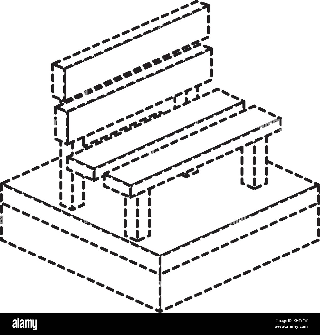 Isometric bench design Stock Vector Image & Art - Alamy