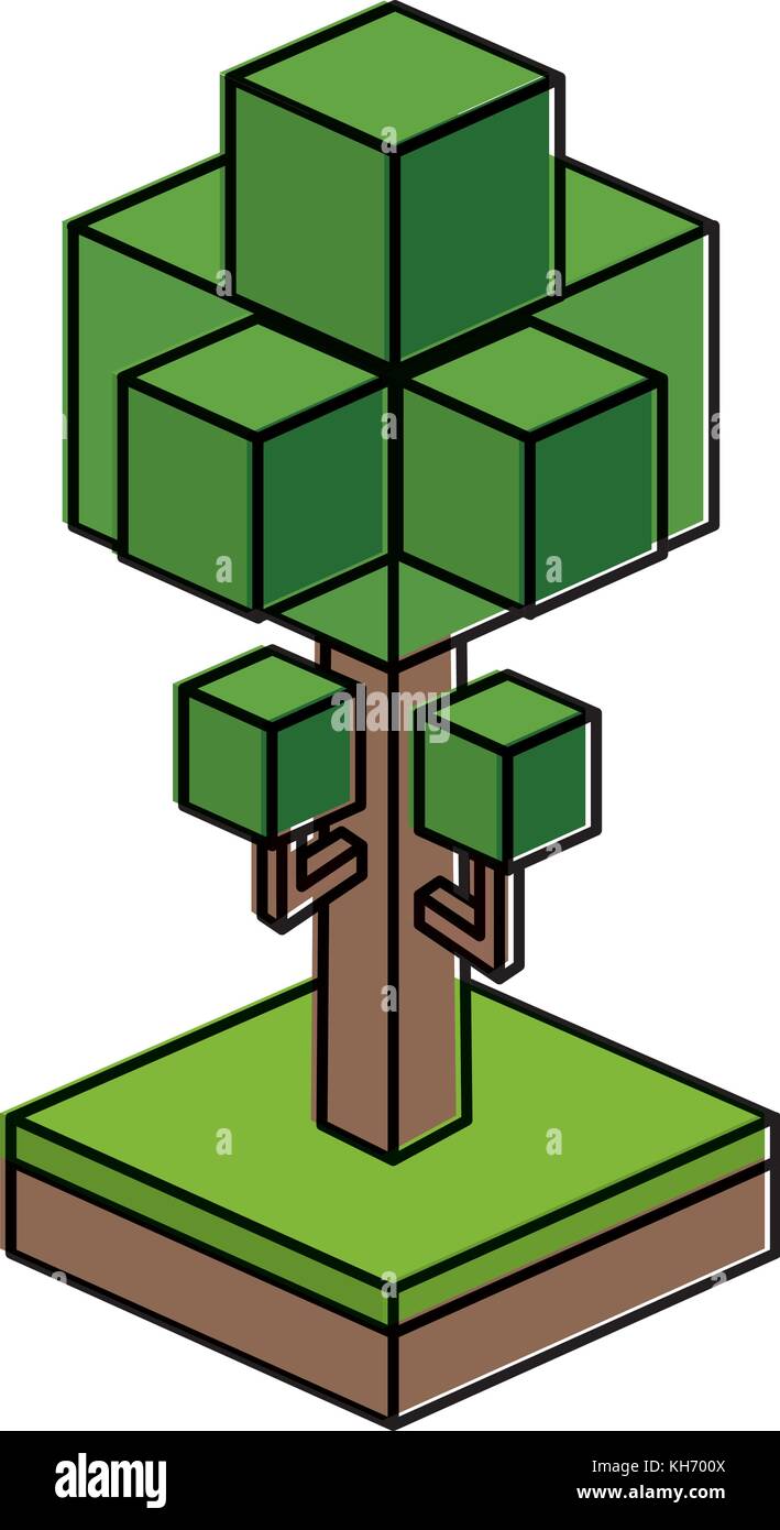 Isometric tree design Stock Vector Image & Art - Alamy