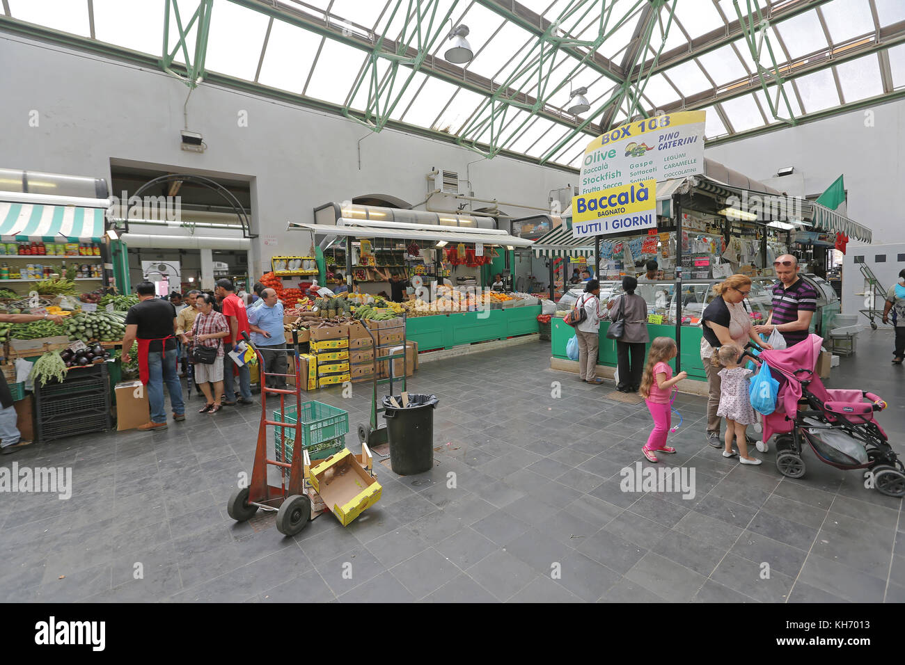 ROME, ITALY - JUNE 30, 2014: New Farmers Market Near Termini Station in ...
