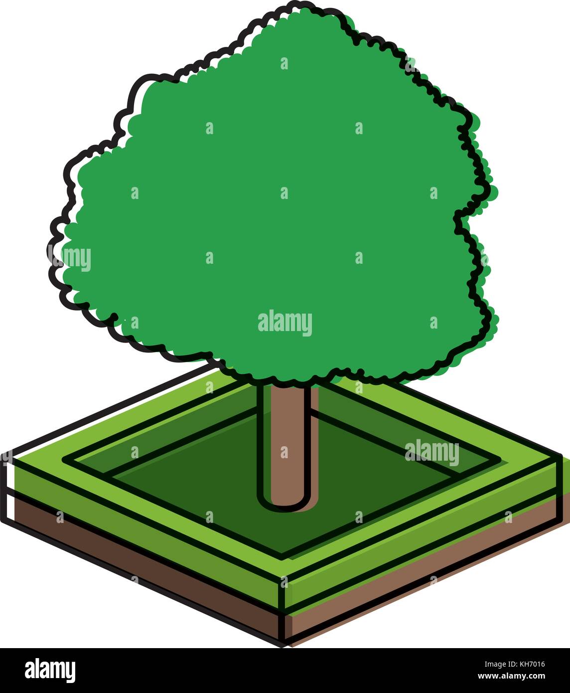 Isometric tree design Stock Vector Image & Art - Alamy