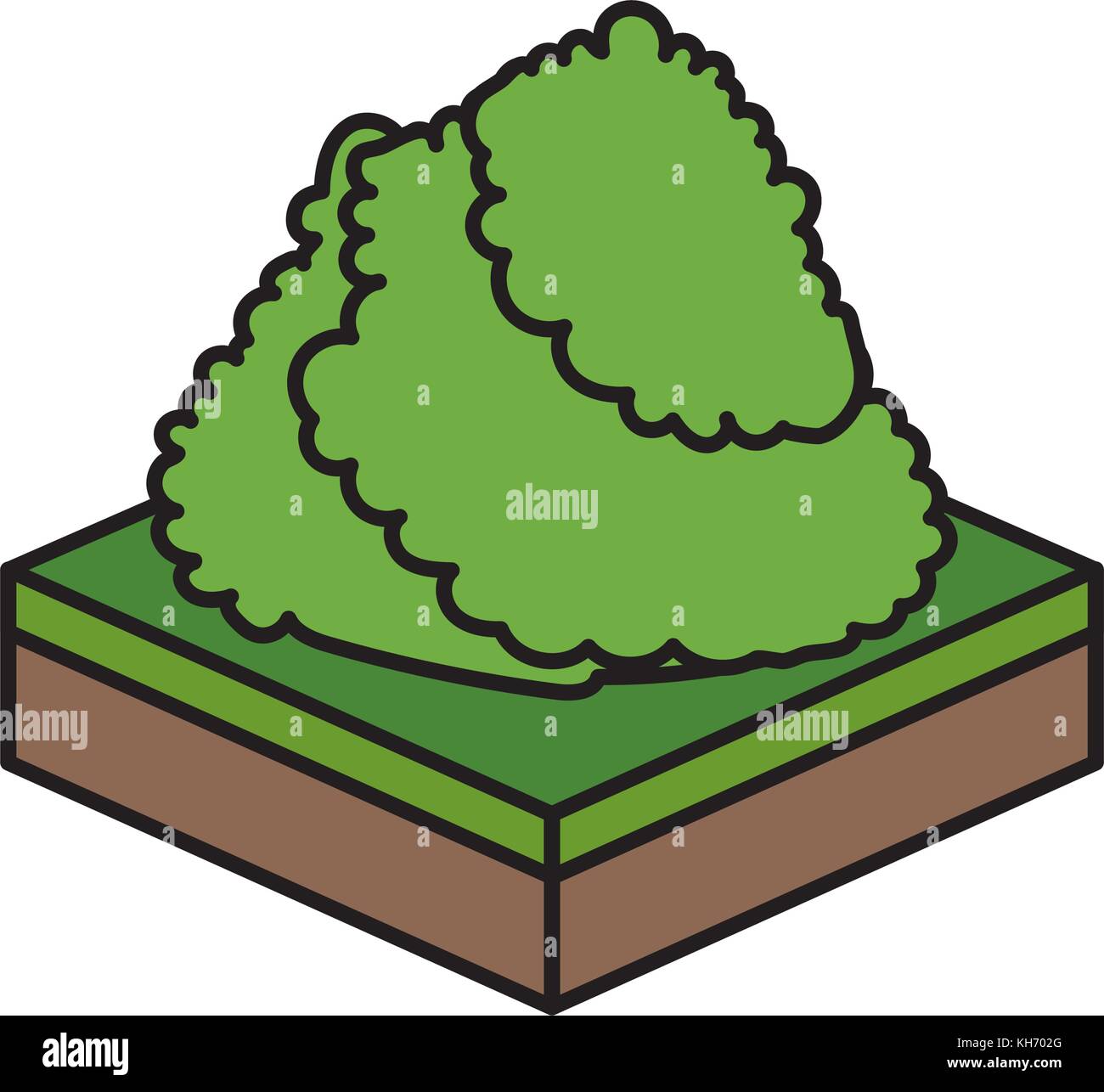 Isometric bush design Stock Vector Image & Art - Alamy