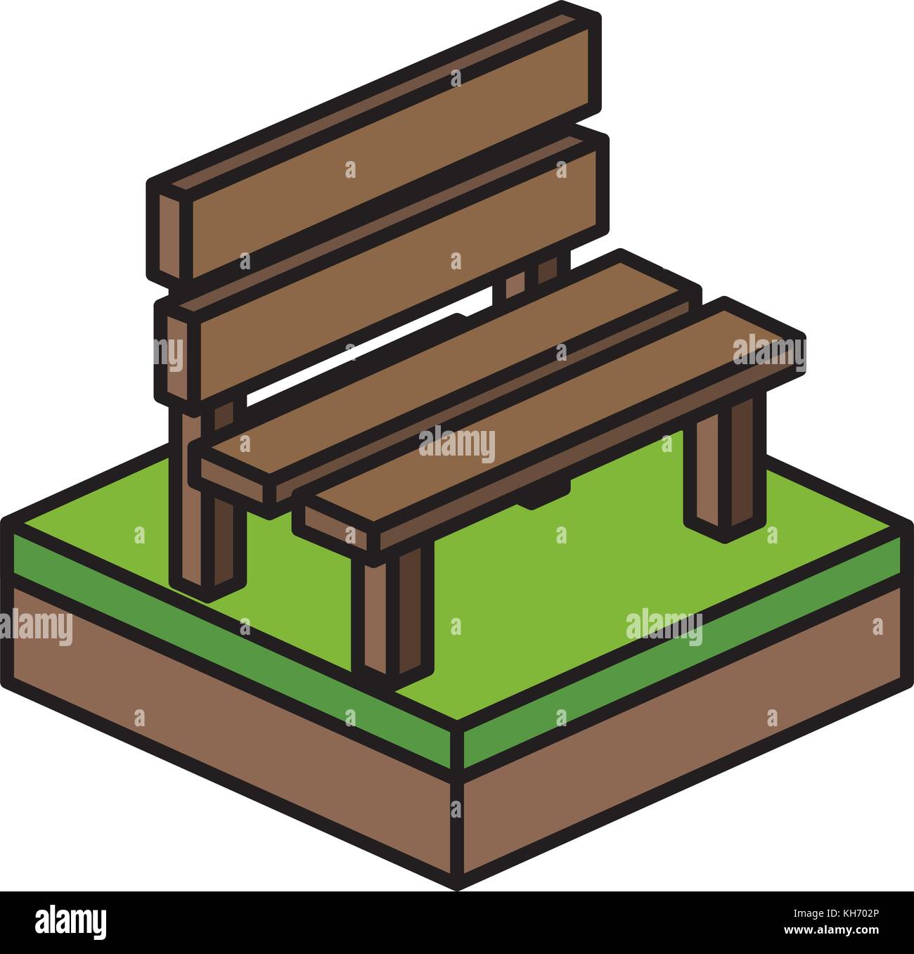 Isometric bench design Stock Vector Image & Art - Alamy