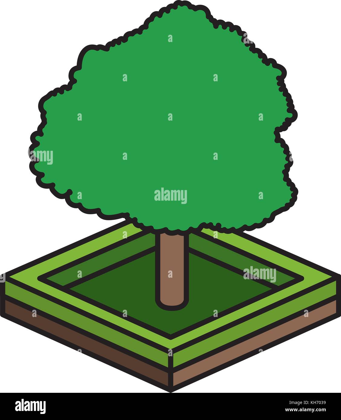 Isometric tree design Stock Vector Image & Art - Alamy