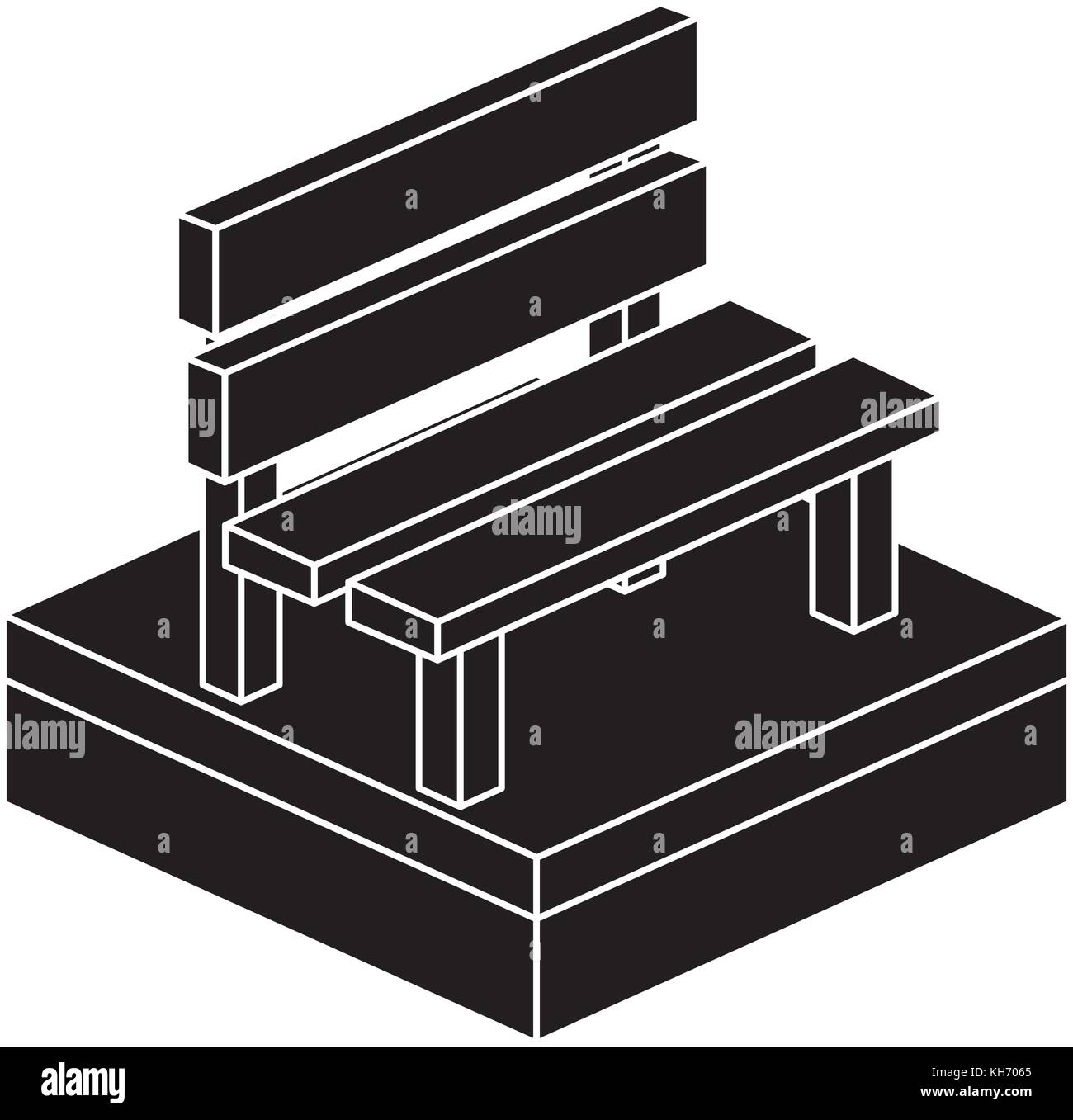 Isometric bench design Stock Vector Image & Art - Alamy