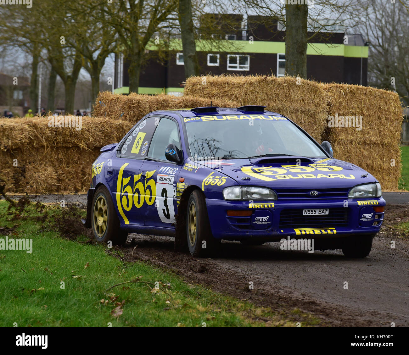 Ryan Champion, Subaru Impreza 555, Race Retro, Rally stage, Saturday ...