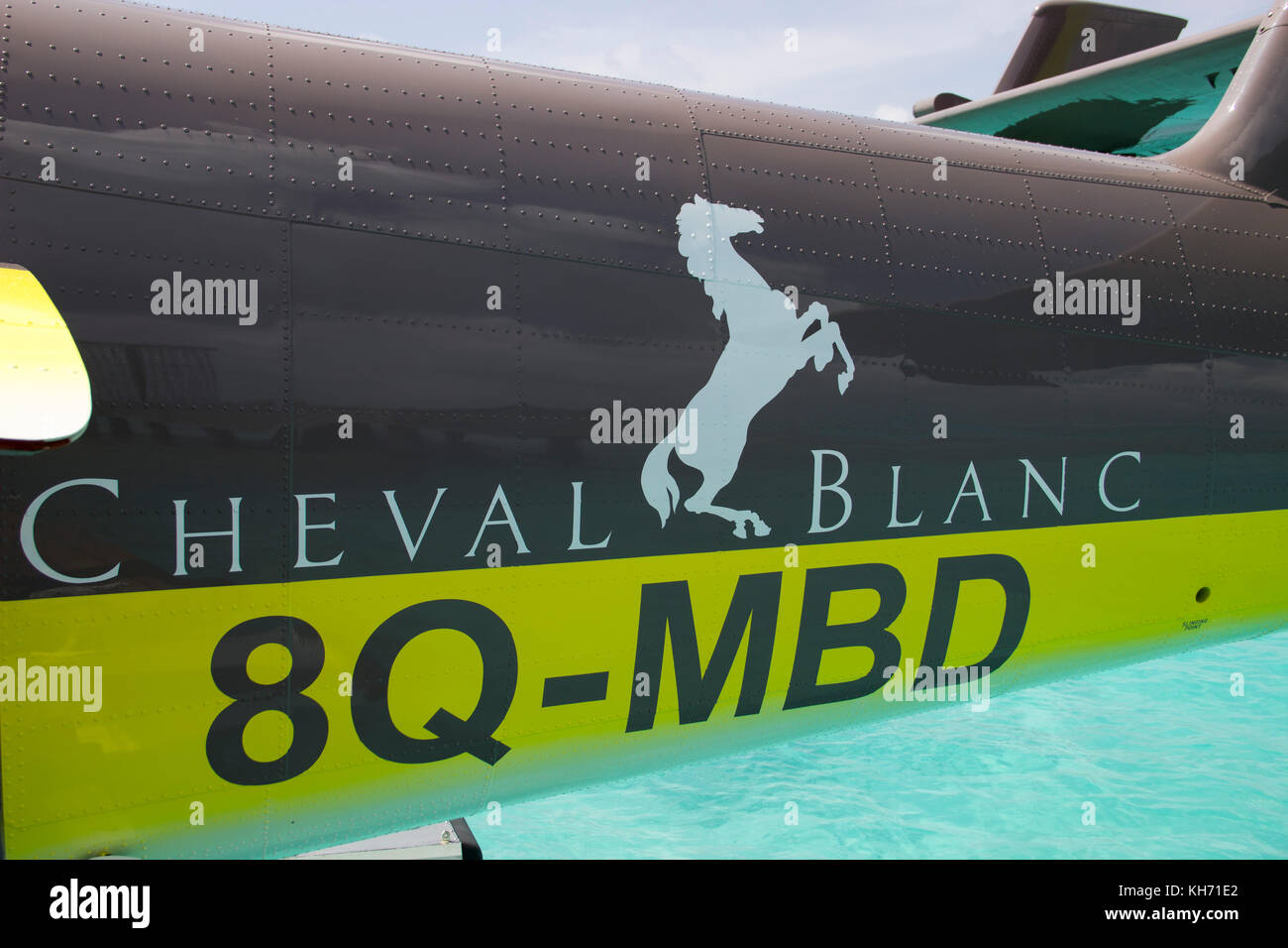Cheval Blanc private Airways DHC-6 Twin Otter seaplane aircraft at ...