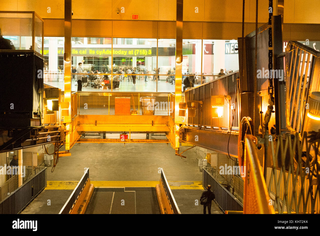 Staten island ferry passenger ferry loading ramps, New York City ...