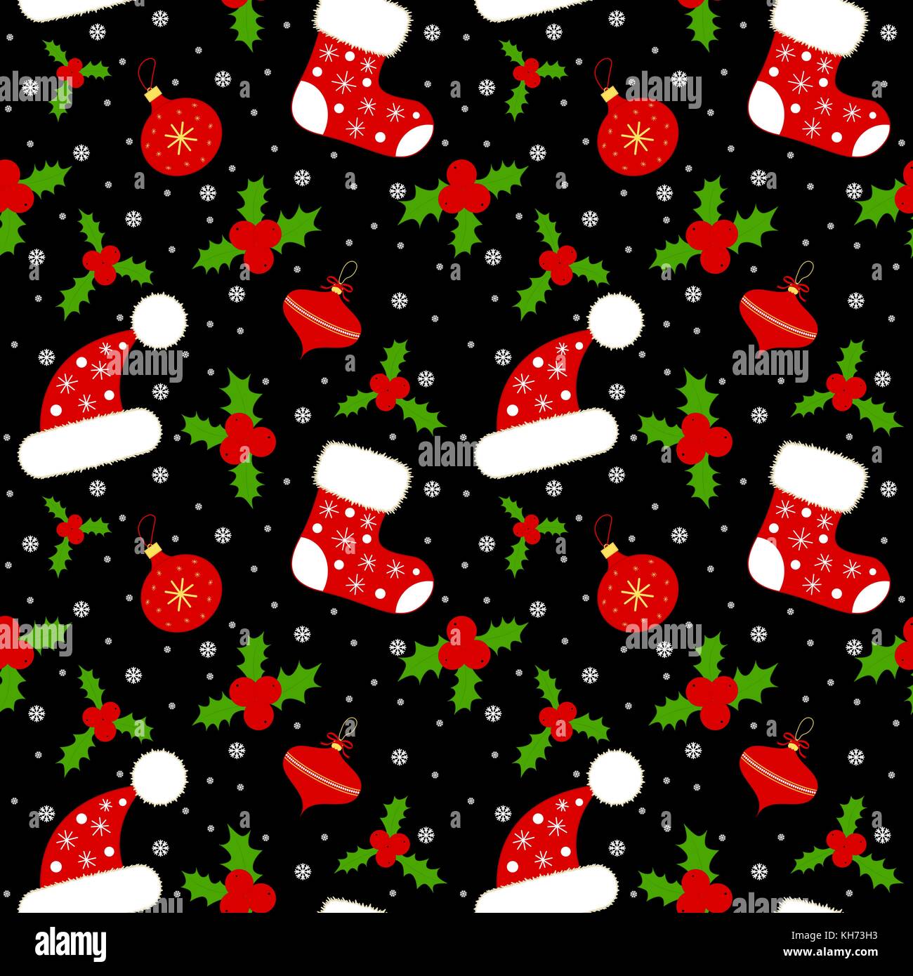 Seamless Background Pattern Merry Christmas Stock Vector Image And Art