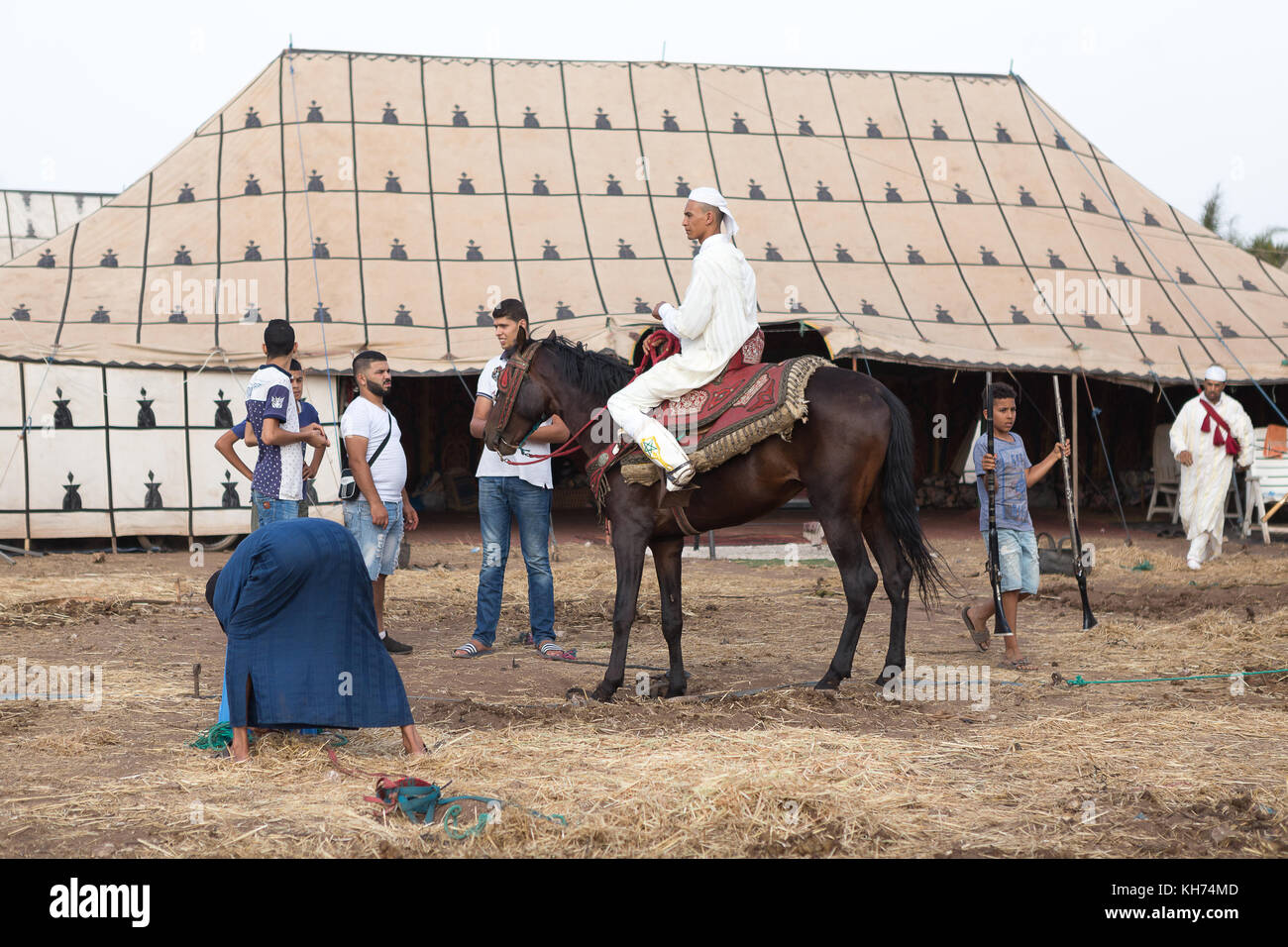 Fantasia is a traditional exhibition of horsemanship in the Maghreb ...