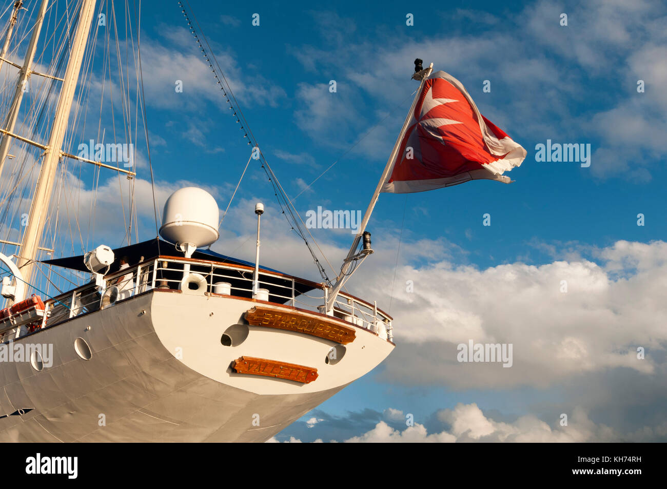 Star Clipper sailing cruise ship, Dominica, Caribbean Stock Photo - Alamy