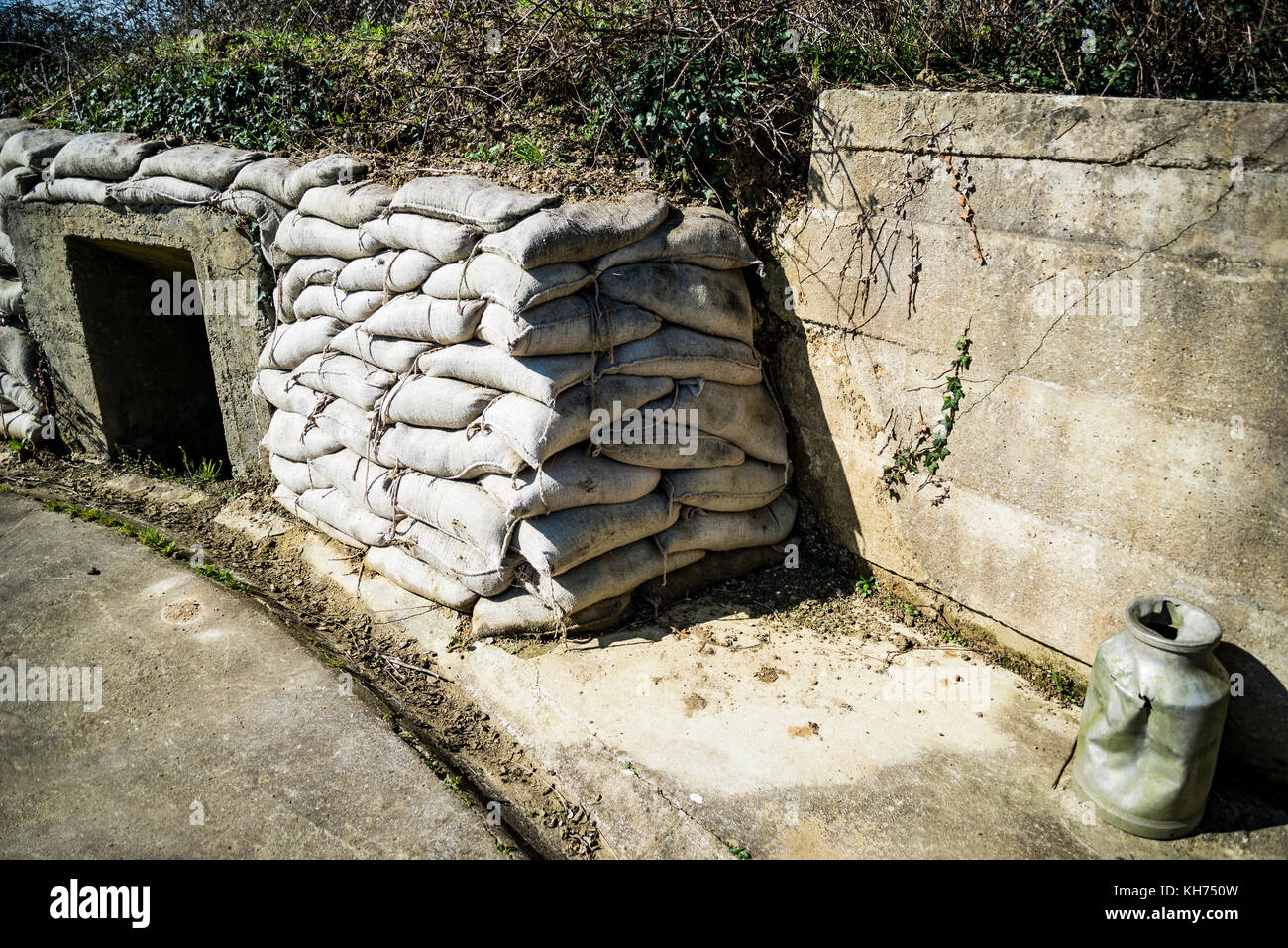 German battery in Maisy, Normandy Stock Photo - Alamy