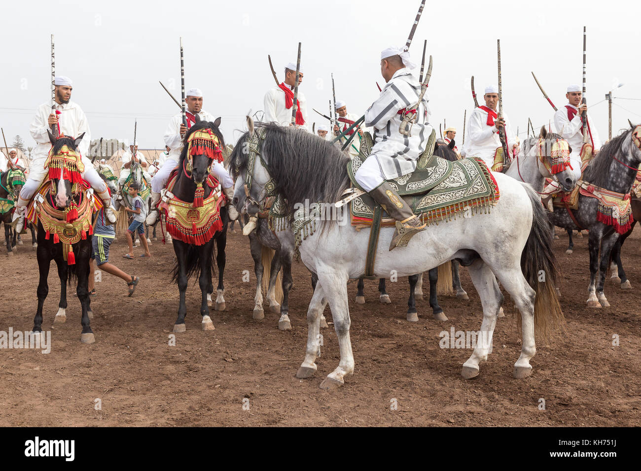 Fantasia is a traditional exhibition of horsemanship in the Maghreb ...