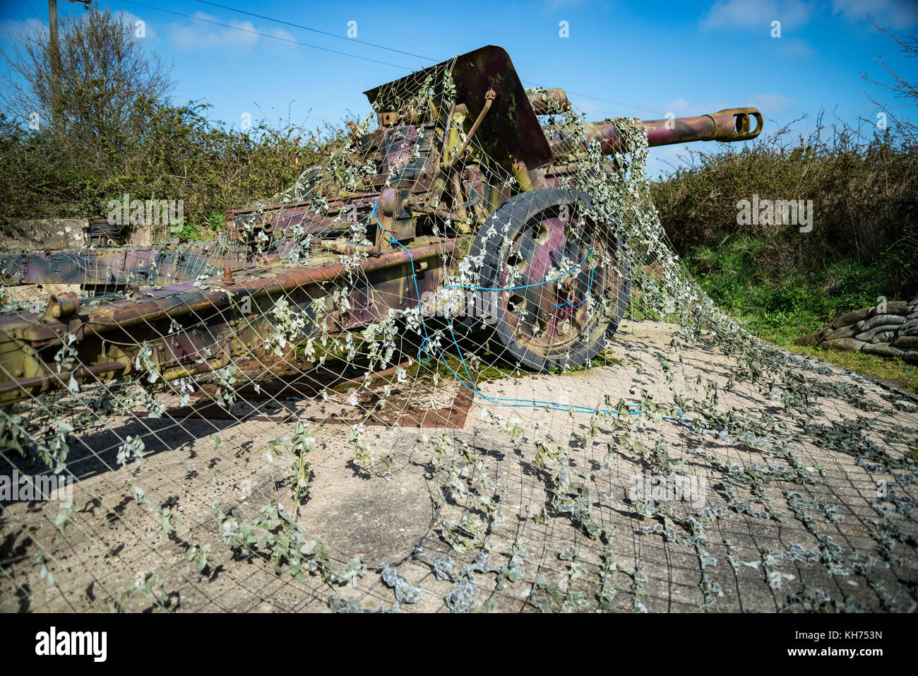 German battery in Maisy, Normandy Stock Photo - Alamy