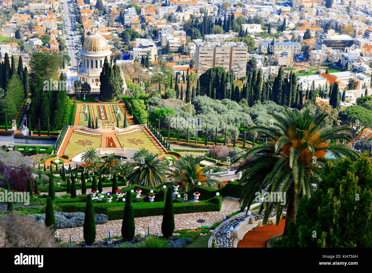 Haifa, Israel-March 13, 2017: Street view of the Mediterranean Port of ...