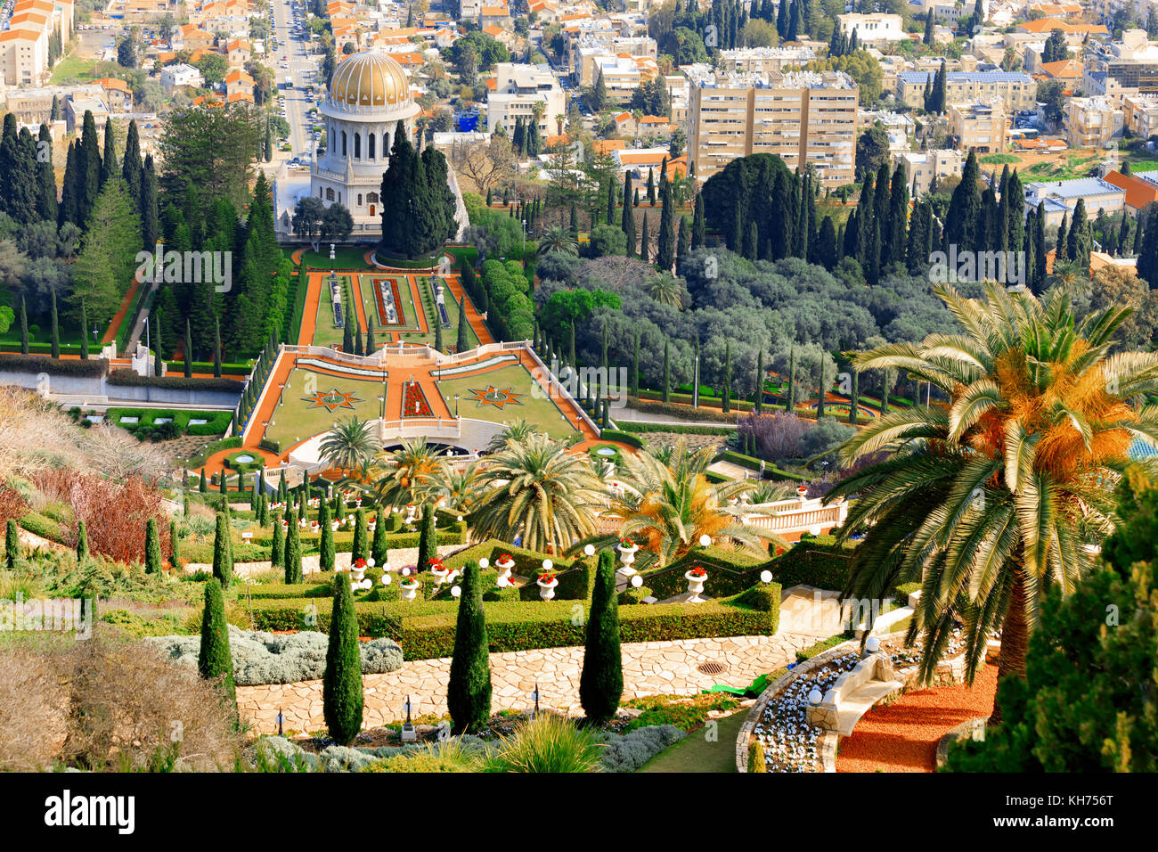 Haifa, Israel-March 13, 2017: Street view of the Mediterranean Port of ...