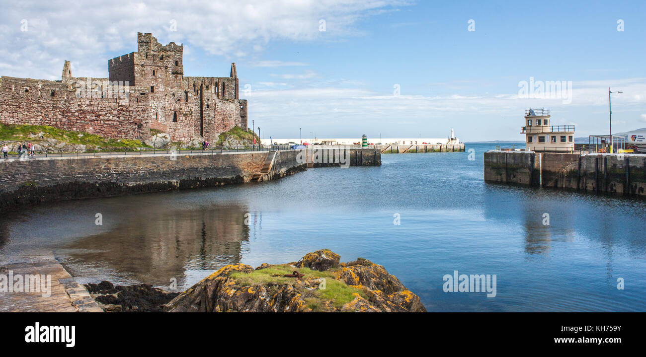 Peel castle isle of man Stock Photo - Alamy
