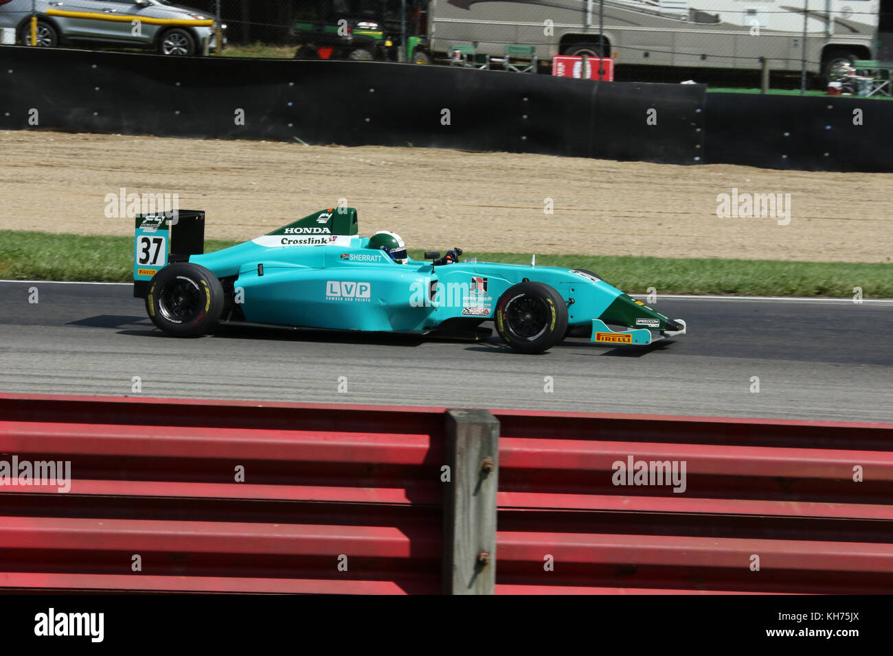 Jordan Sherratt. Car 37. Formula 4 Race. Mid-Ohio Sports Car Course ...