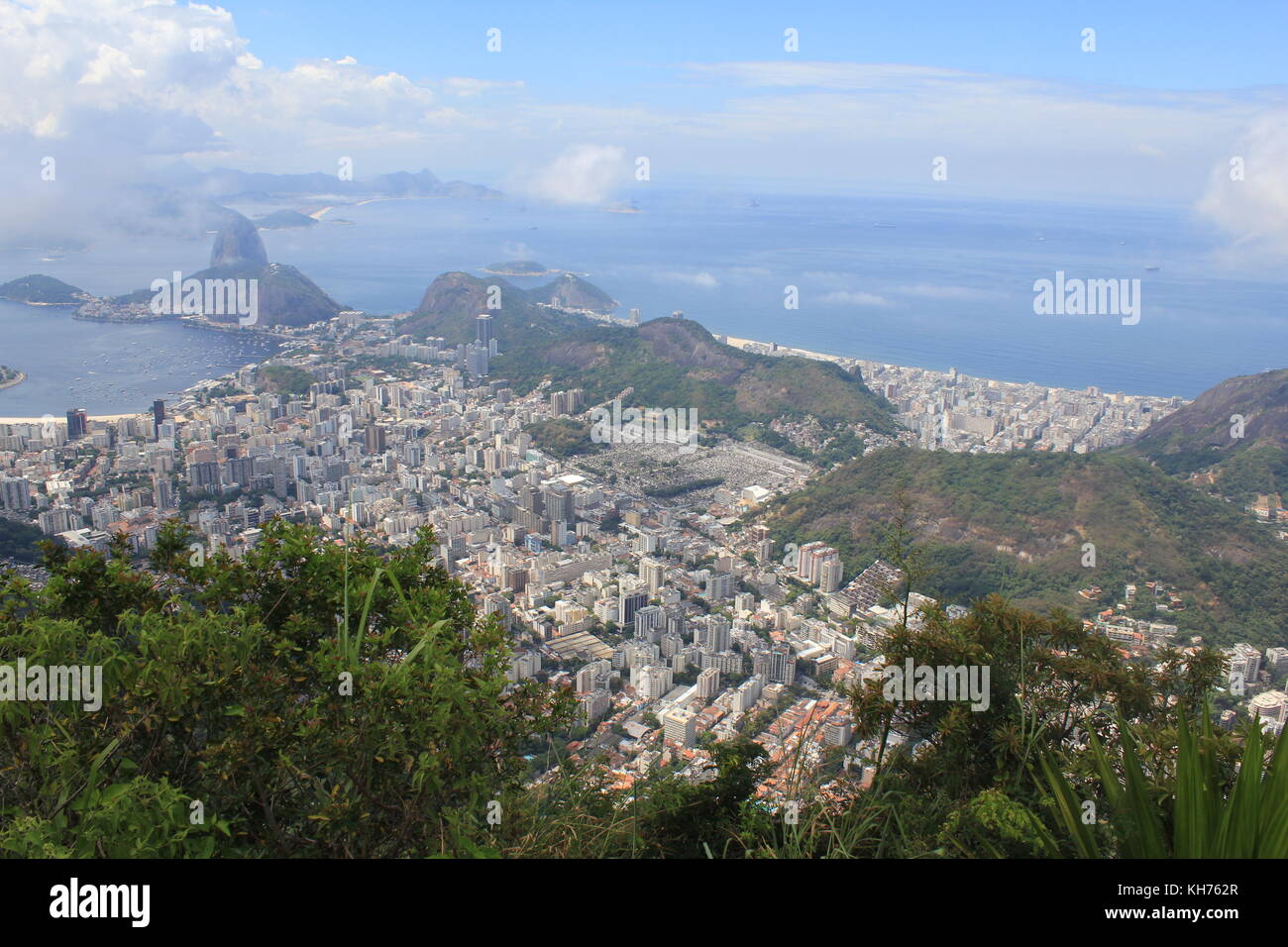 View from Corcovado in Rio de Janeiro Stock Photo - Alamy