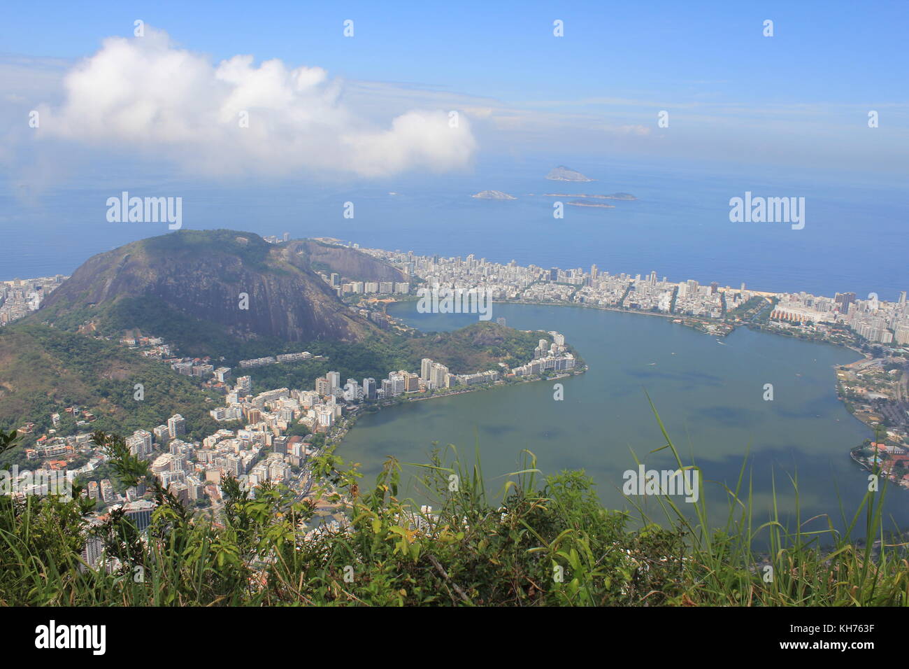 View from Corcovado in Rio de Janeiro Stock Photo - Alamy