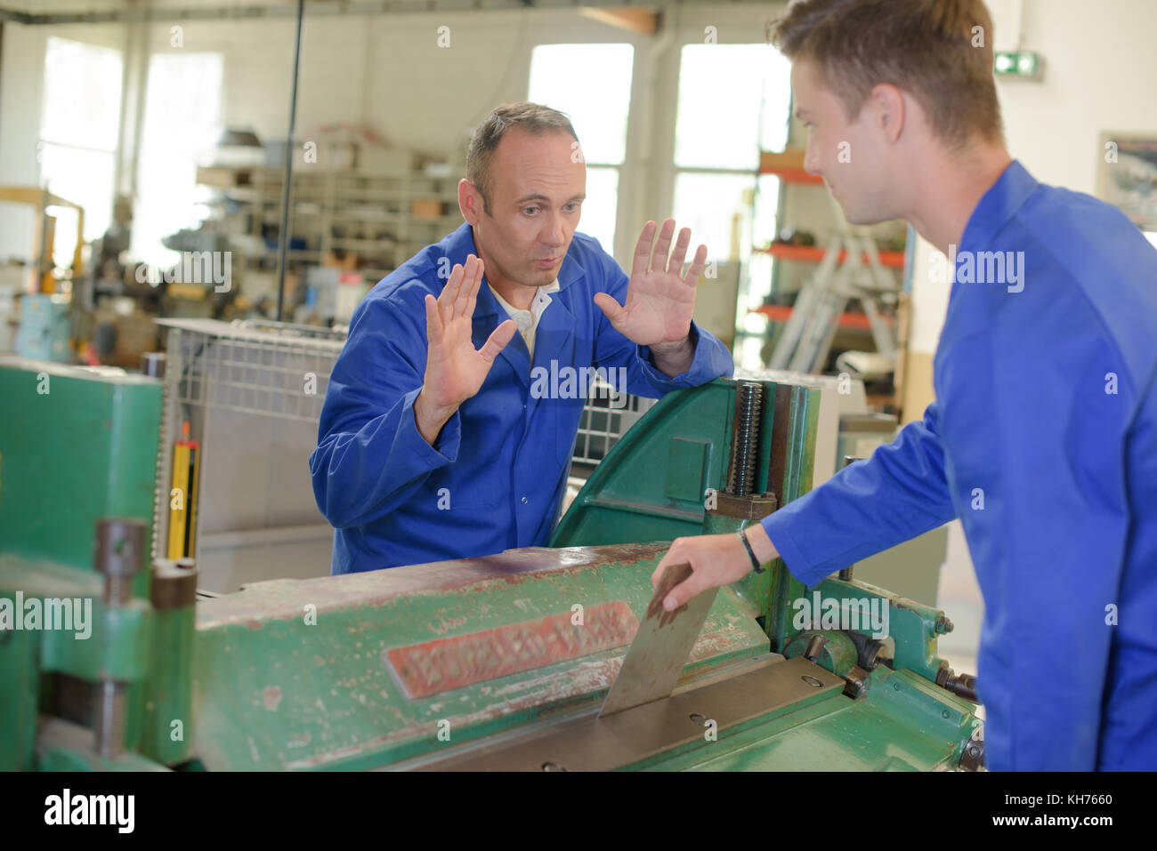 young machine operator Stock Photo - Alamy